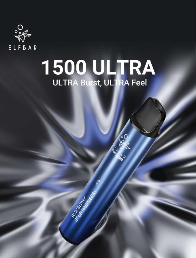 ELFBAR 1500 ULTRA 1500 Puffs Disposable vape Mesh Coil 5ml E-liquid 850 ... ELFBAR 1500 ULTRA 1500 Puffs Disposable vape Mesh Coil 5ml E-liquid 850 ...