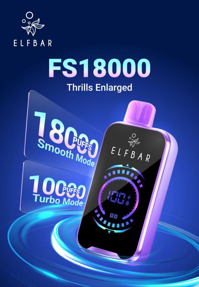 ELFBAR FS18000 18000 Puffs Disposable Vape Blueberry Cherry Orange ...