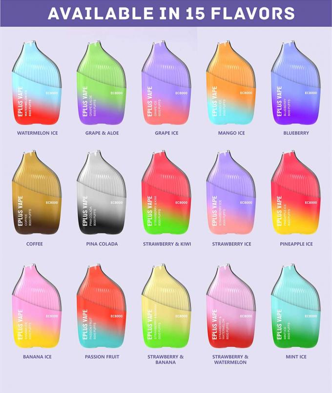 Mesh Coil 8000 Puffs Disposable Vape Coffee Vape Disposable