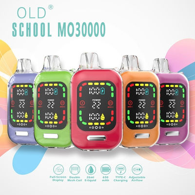 OLD SCHOOL MO30000 Double Mesh Coil Vape 30ml E-liquid Full-Screen ...
