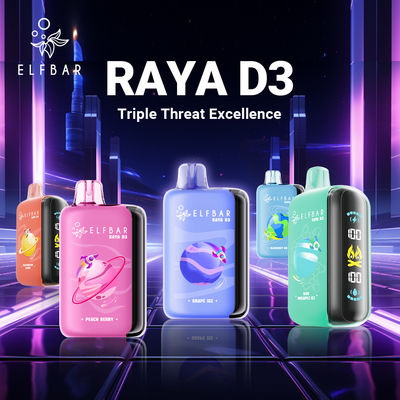 ELFBAR RAYA D3 25000 Puffs Disposable Vape with Strawberry Grape Flavor