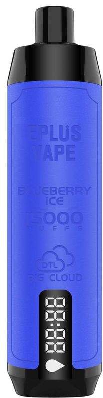 600mAh Battery Puff Bar Blueberry Ice Disposable Pod Device 33 X 33 X 115mm
