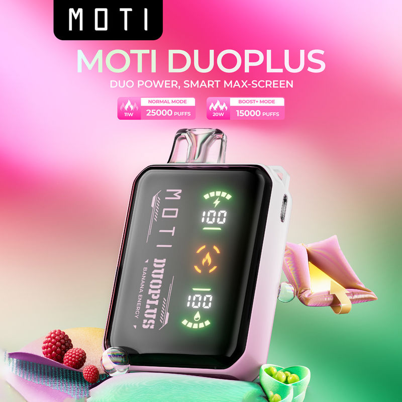 MOTI DUOPLUS 20000 Puffs Disposable vape Mesh Coil 18ml E-liquid Normal ...