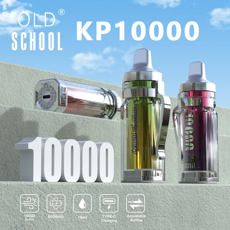 OLD SCHOOL Vape KP10000 Type-C Charging 10000 Puffs 18ml E-Juice 600mAh ...