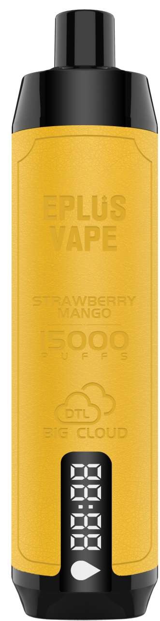 15000 Züge Einweg-Erdbeeren-Mango-Wegwerf-Wegwerf-Vape 33 X 33 X 115 mm
