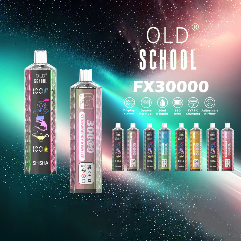 OLD SCHOOL FX30000 30000 Puffs Type-C Charging Vape 850mAh Battery ...
